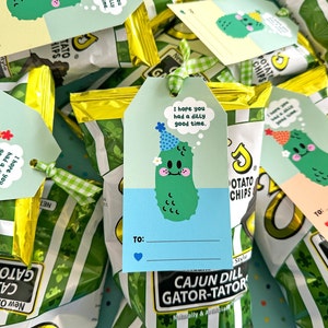Pickle Party Favor Tag, Printable Thank You Tag, Treat Bag Printable - Etsy