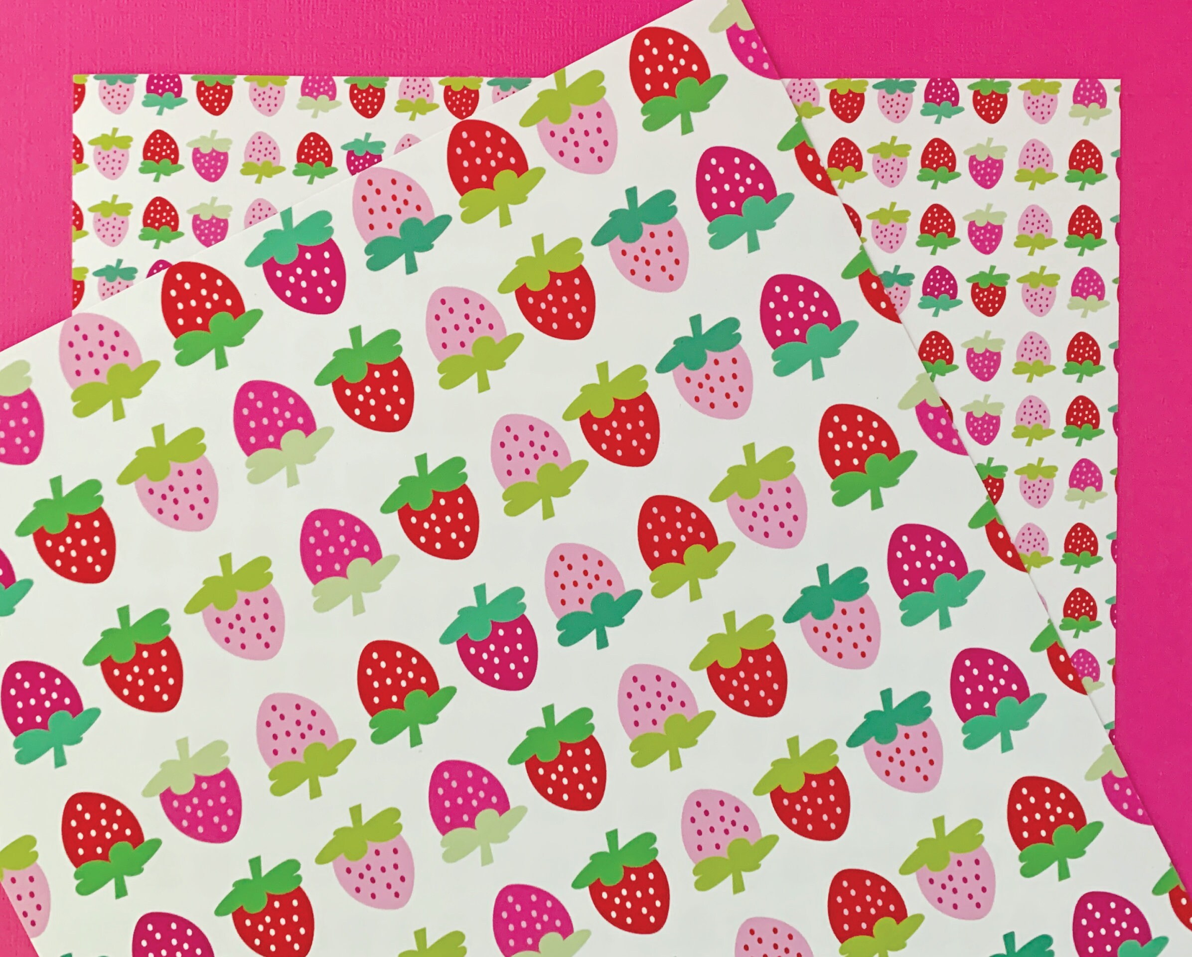 Strawberry Paper - Etsy