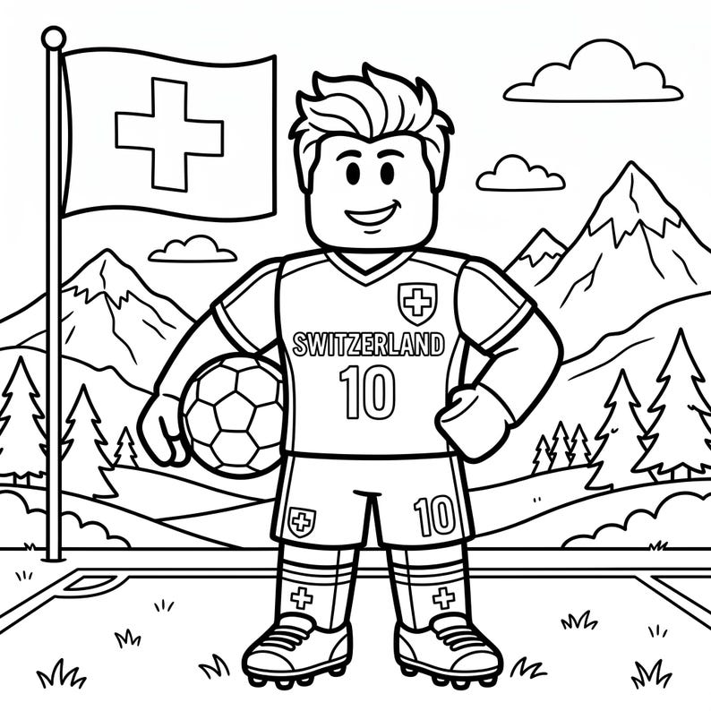 Block Kids World Cup 2026 Coloring Pages | 44 Pages Printable PDF ...
