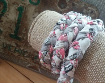 Fabric wrap bracelet | Etsy