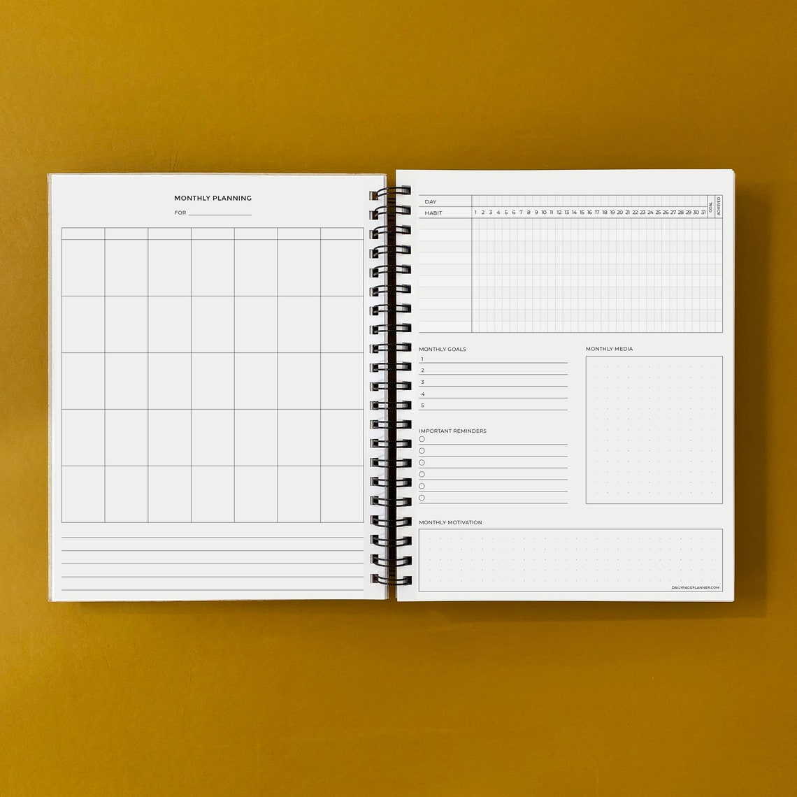 The Daily Page 6-month Planner - Etsy