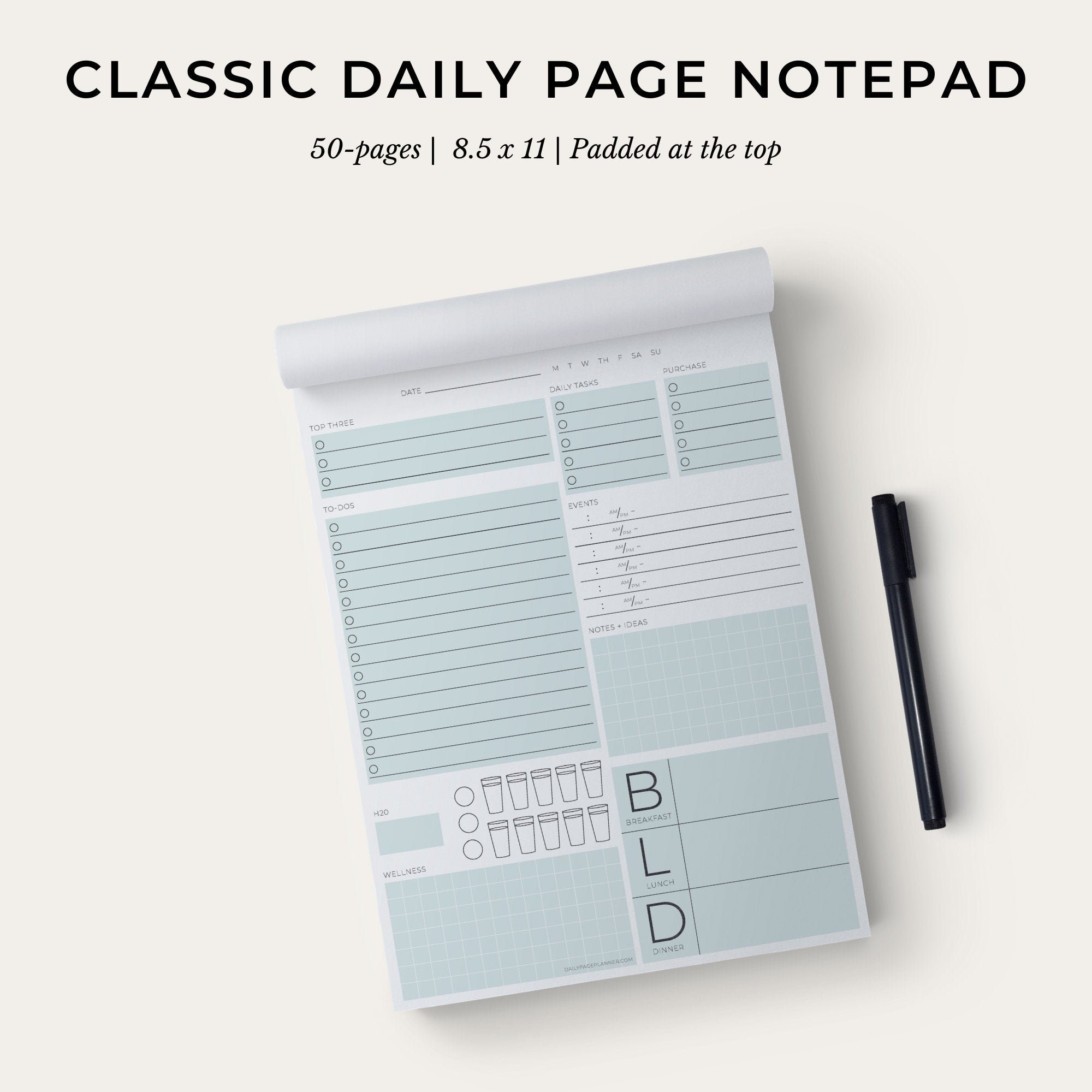 Classic Edition - the Daily Page Notepad - Etsy