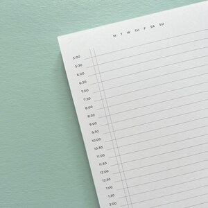 The Schedule Creator Notepad - Etsy