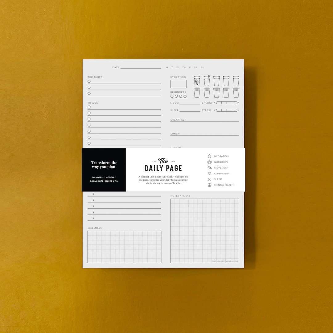 The Daily Page Notepad - Etsy