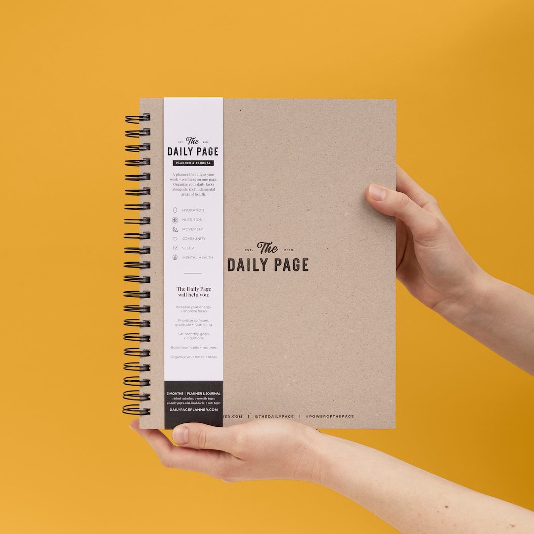 The Daily Page 3-month Planner & Journal - Etsy