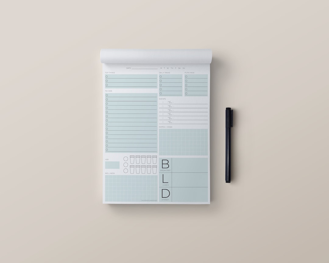 Classic Edition - the Daily Page Notepad - Etsy
