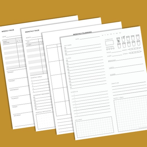 The Daily Page Printable Bundle | Etsy