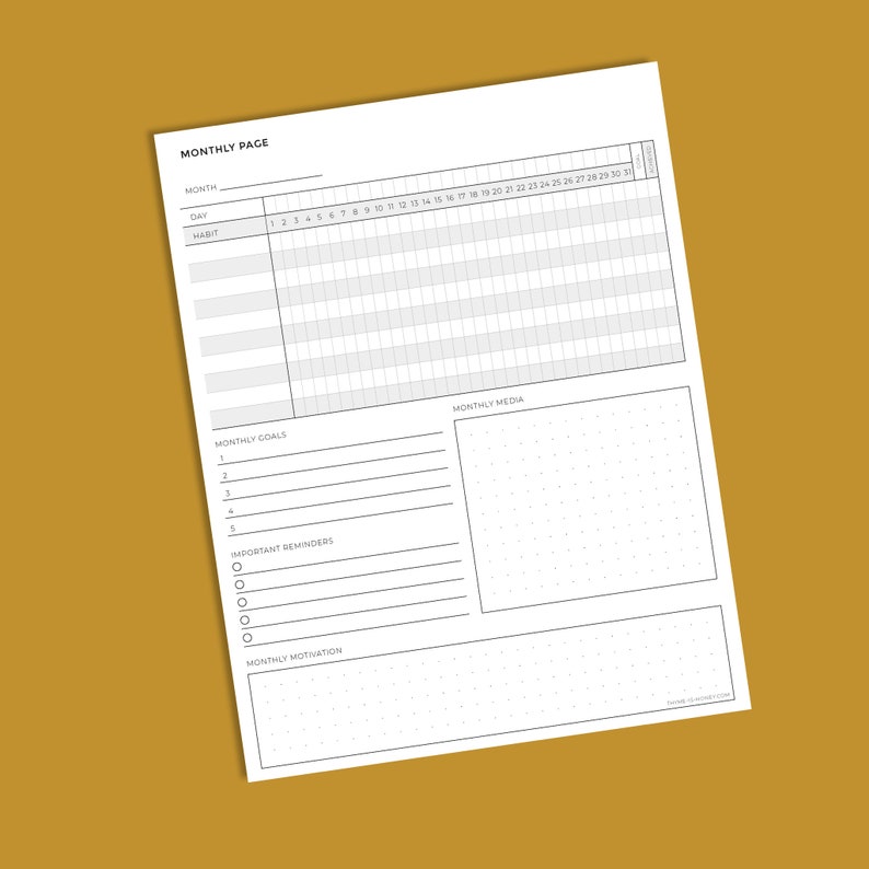 The Daily Page Printable Bundle | Etsy