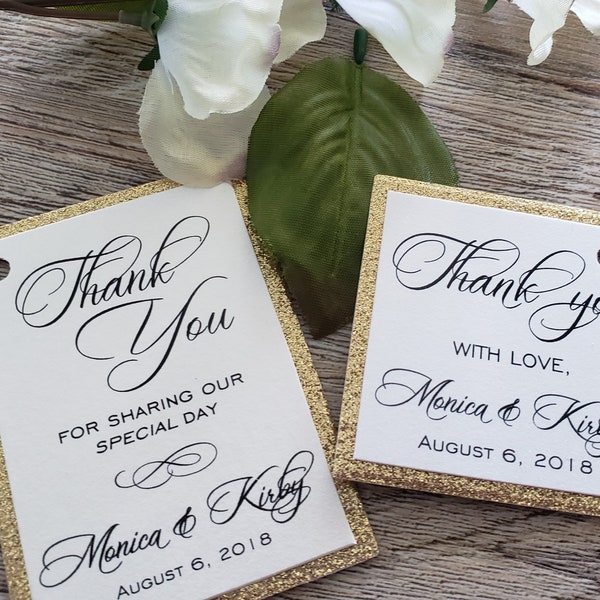 50th Anniversary Thank You Tags - Etsy