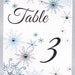 Table Number Cards Silver Glitter Table Card Glitter Table - Etsy