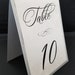 Table Number Cards, Silver Glitter Table Card, Glitter Table Number ...