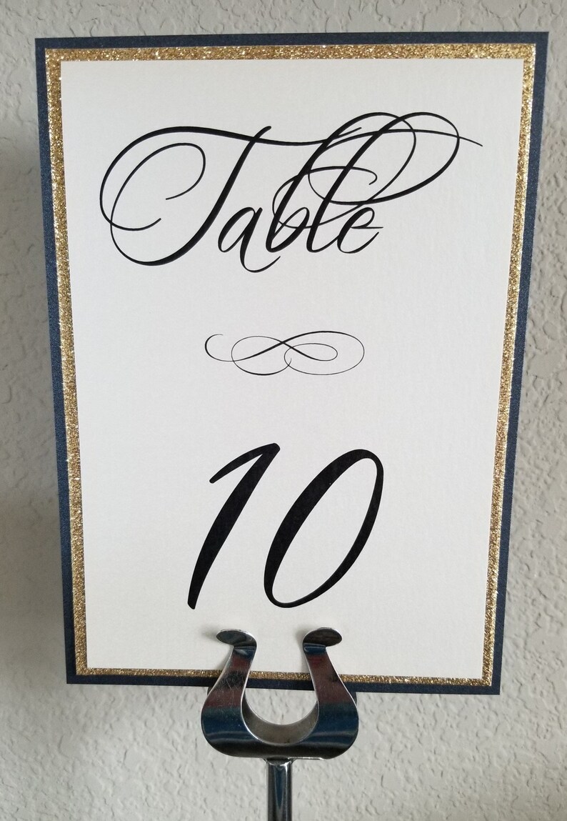 Table Number Cards Gold Glitter Table Number Glitter Table - Etsy