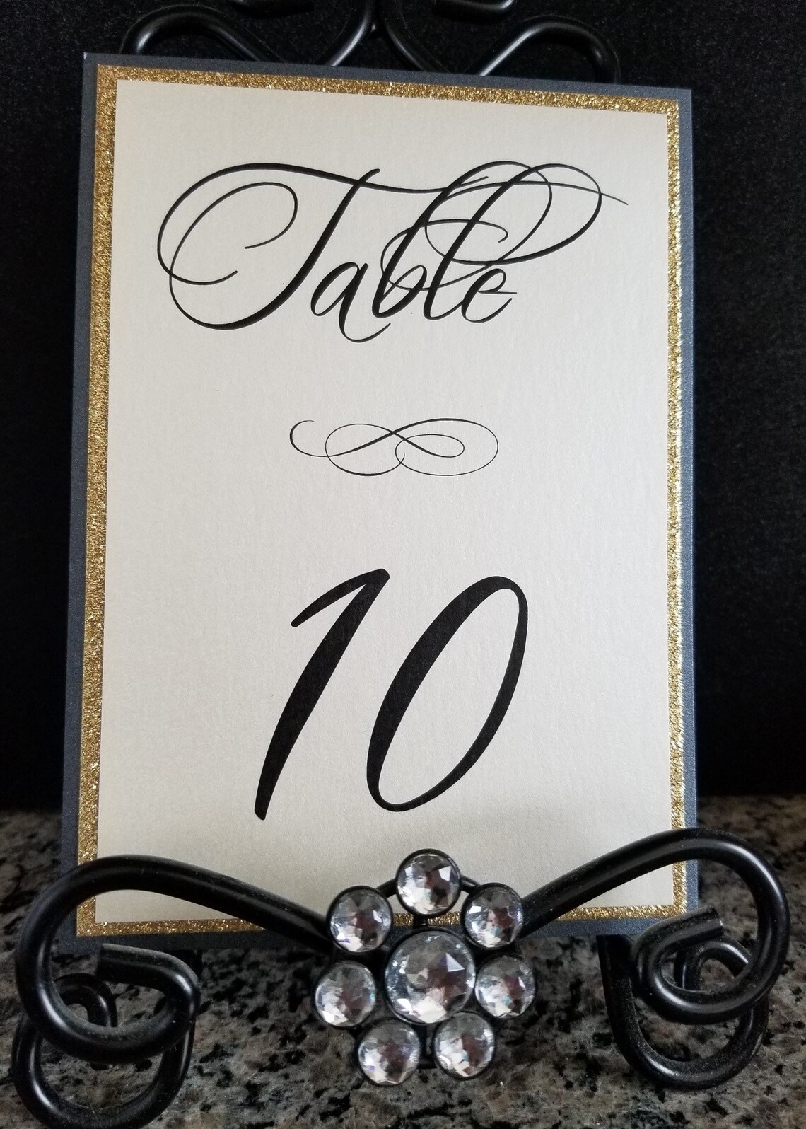 Table Number Cards Gold Glitter Table Number Glitter Table - Etsy