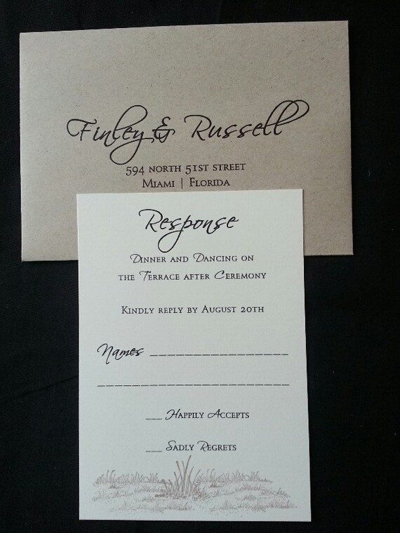 Unique Beach Chair Wedding Invitations