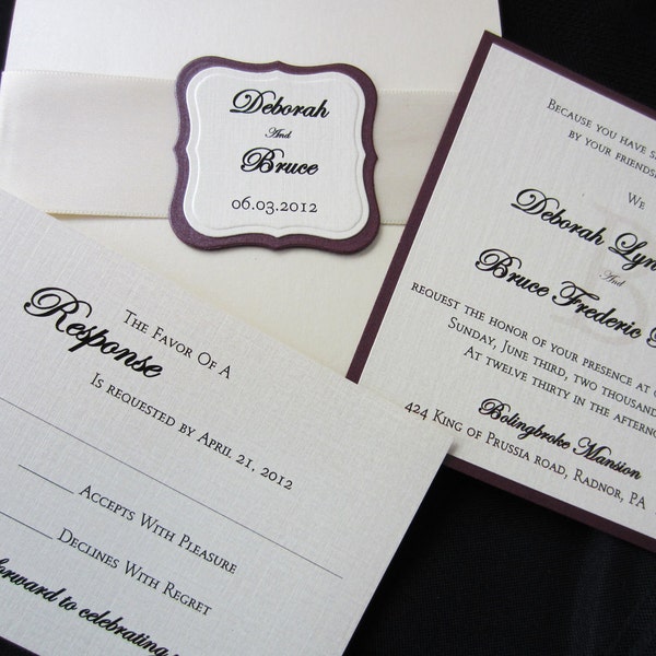 Edwardian Wedding Invitation - Etsy