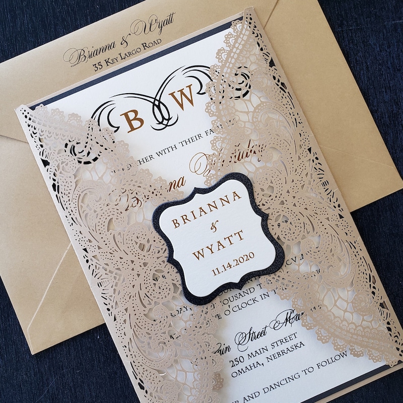Lace Invitation - Etsy