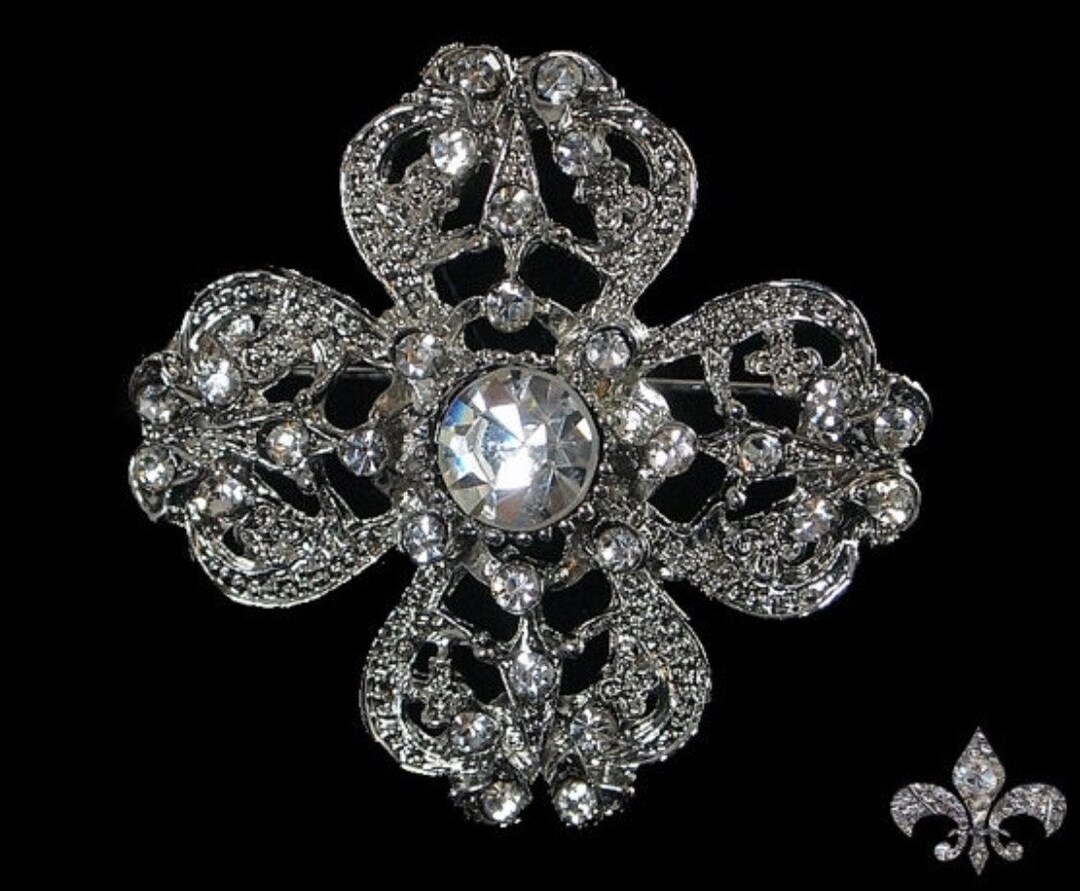 Rhinestone Brooch Pin - Rhinestone Crystal Brooch - Rhinestone Brooch ...