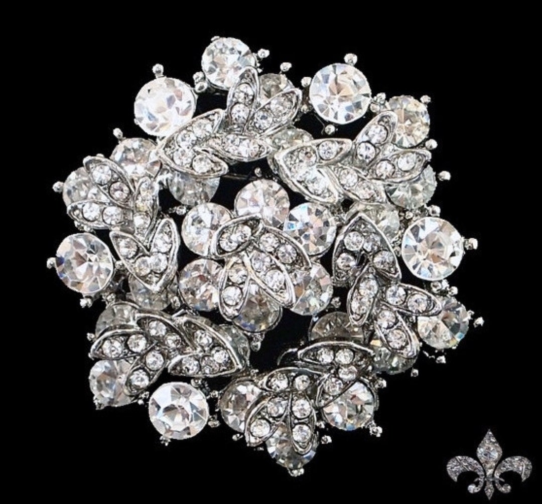 Rhinestone Brooch Pin Rhinestone Crystal Brooch Rhinestone Brooch ...