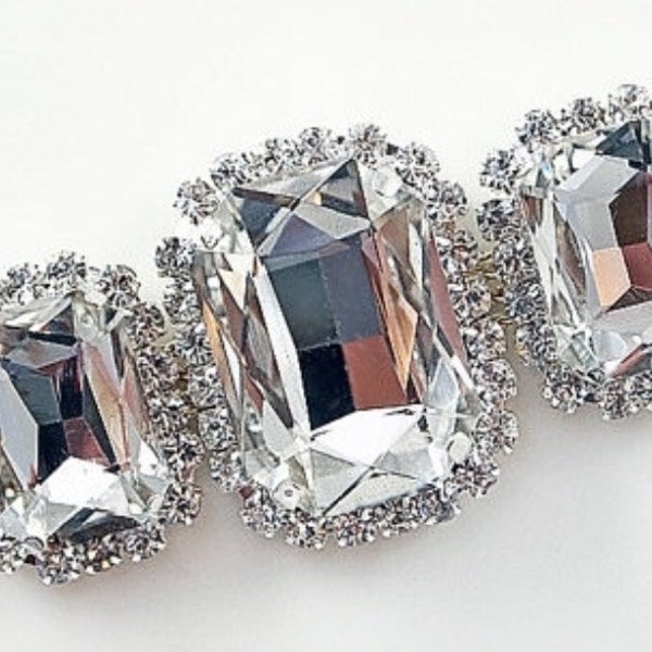 Rhinestone Connector - Etsy