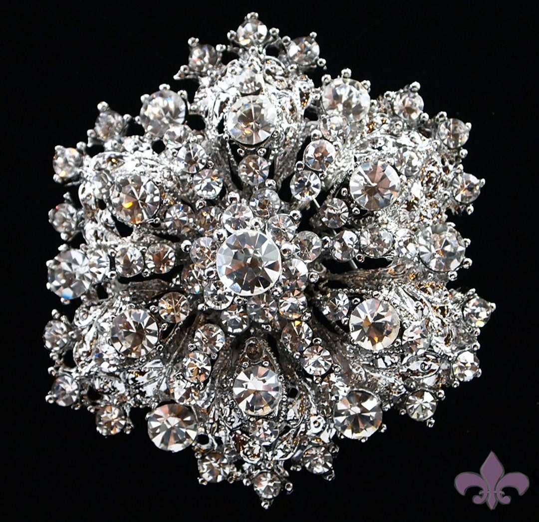 Rhinestone Brooch Pin - Rhinestone Crystal Brooch - Rhinestone Brooch ...