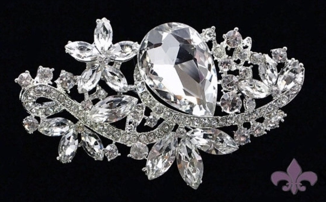 Rhinestone Brooch Pin - Rhinestone Crystal Brooch - Rhinestone Brooch ...