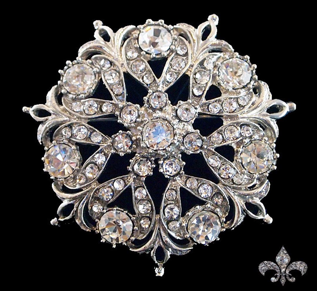 Rhinestone Brooch Pin - Rhinestone Crystal Brooch - Rhinestone Brooch ...