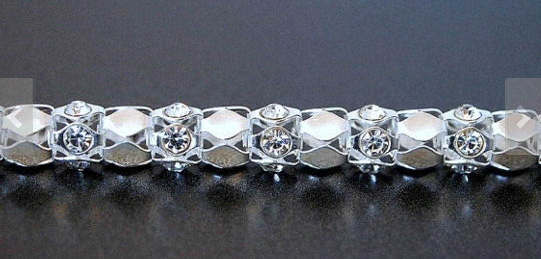Rhinestone Trim - Rhinestone Chain - Rhinestone Tube Chain - Silver ...