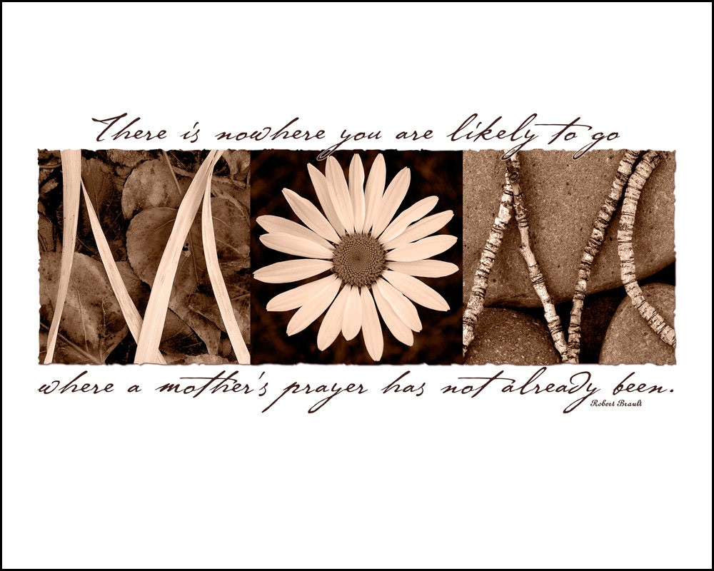 Words Inspired by Nature: MOM Photographic Print Antique Daisy ...