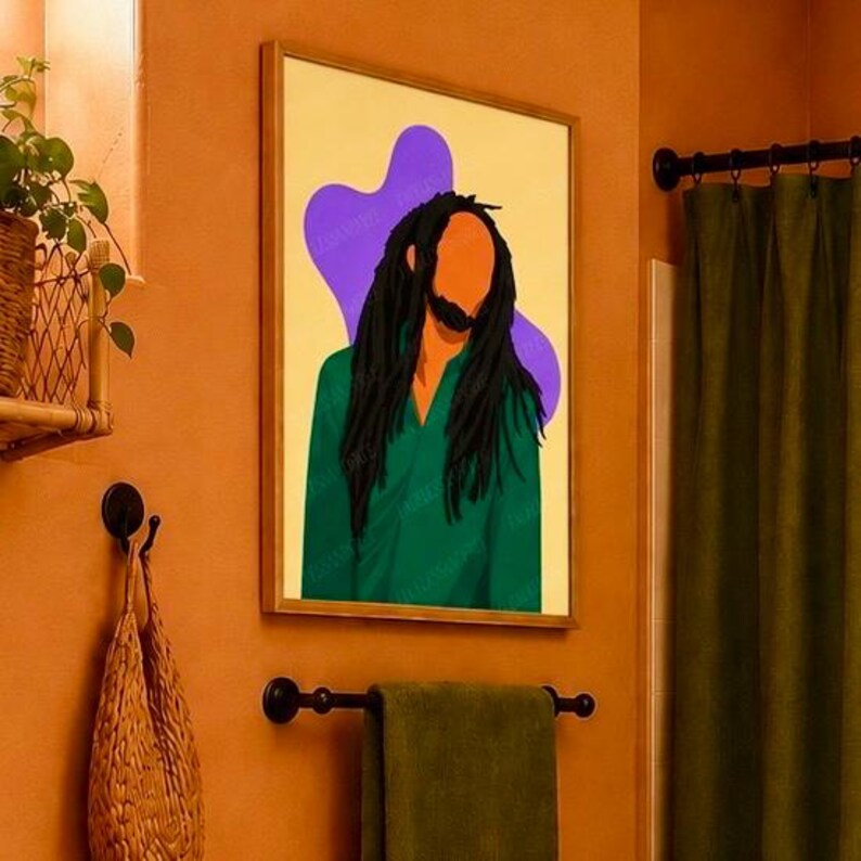 Faceless Bobmarleyinspired | Portrait Digital Download | Minimalist ...