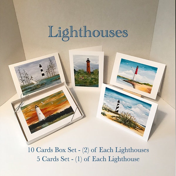 Lighthouse Cards - Etsy