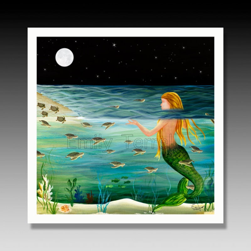 Mermaid Tile - Etsy