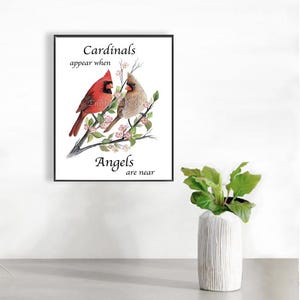 Cardinal Guardian Angel Poem Card, Cards, Angel Cards, Cardinal Prints ...