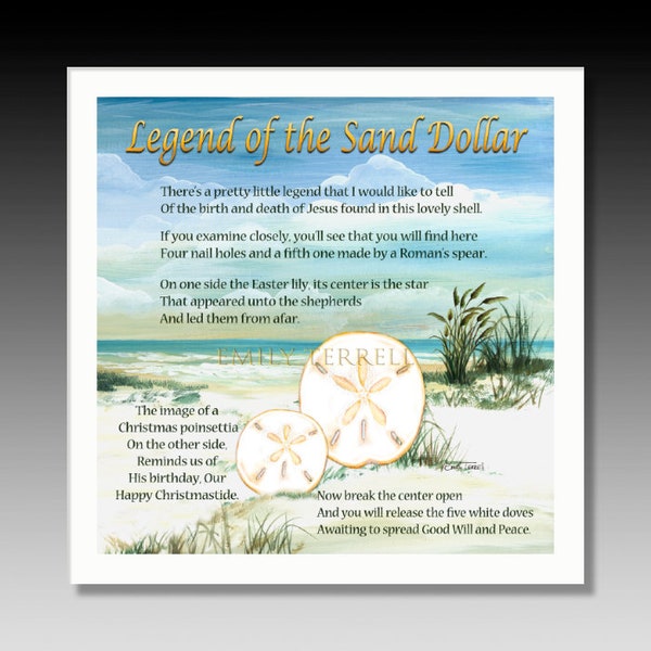 Sand Dollar Legend - Etsy