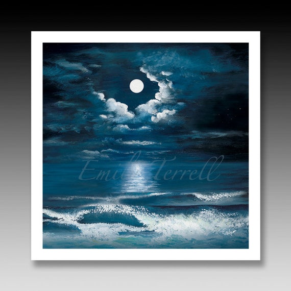 Ocean Waves Night