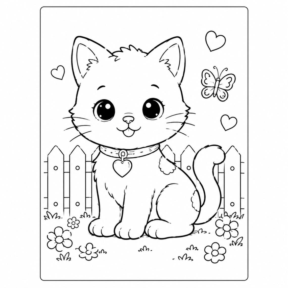 Baby Animals Coloring Book, 20 Printable Pages, Kids Activity (digital ...