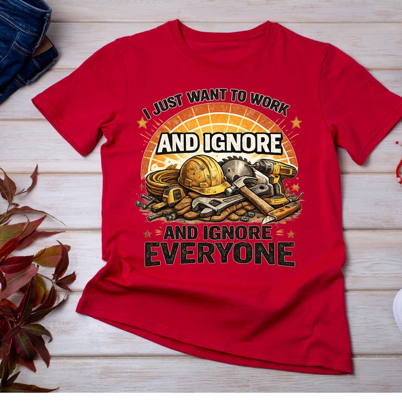 Funny Construction Worker PNG, Blue Collar Shirt Design, Laborer ...