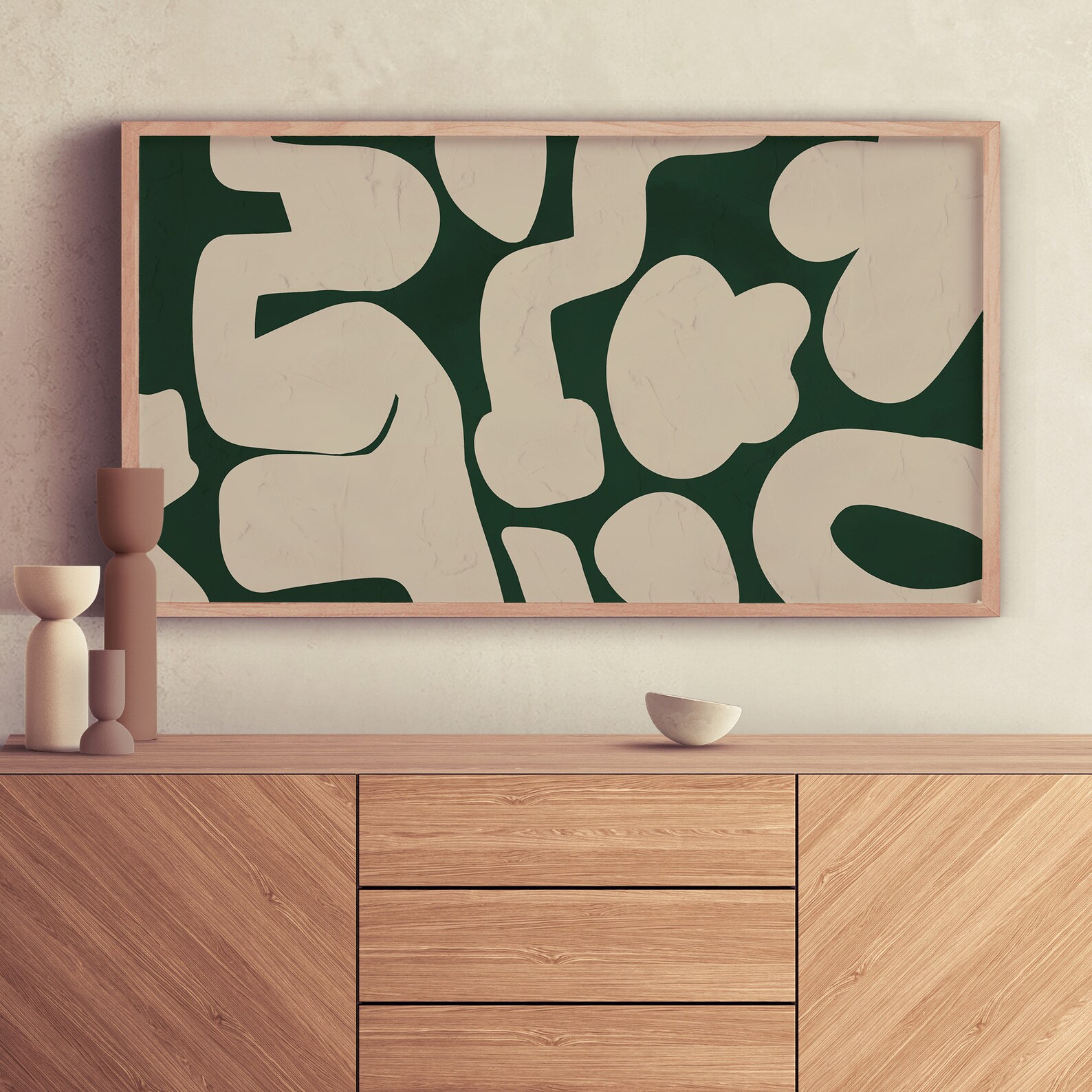 Samsung Frame TV Art Chunky Abstract Art Window Frame TV - Etsy