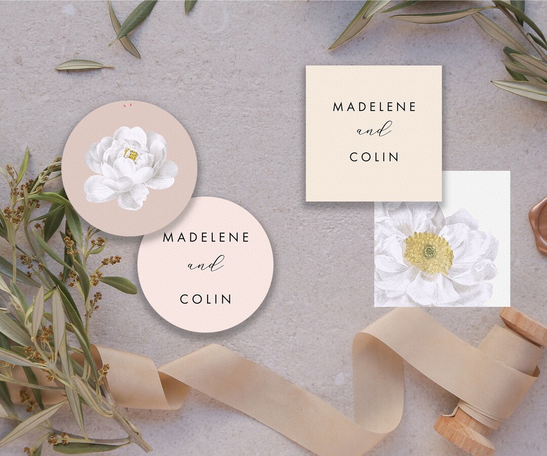 Editable Tags Instant Download Watercolor Floral Custom Tag Minimalist ...