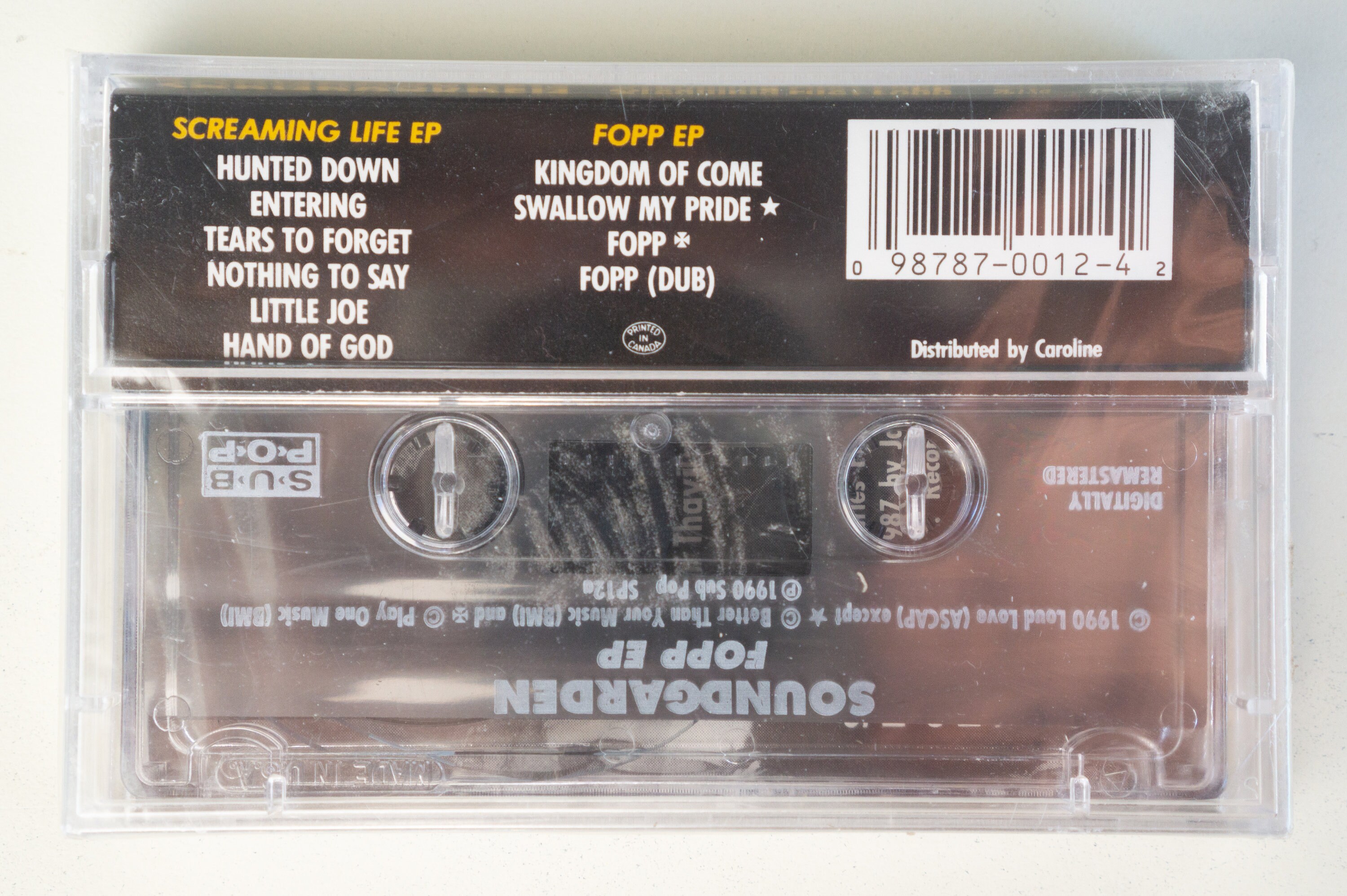 RARE SEALED 1990 SOUNDGARDEN Cassette - Screaming Life/fopp - Subpop ...