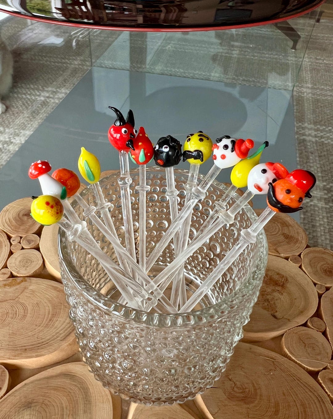 How Fun. 12 Blown Glass Swizzle Sticks. the Perfect Vintage Cocktail ...