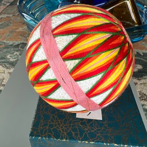 Beautiful Traditional Japanese Folk Art Thread Temari Ball. Gorgeous ...