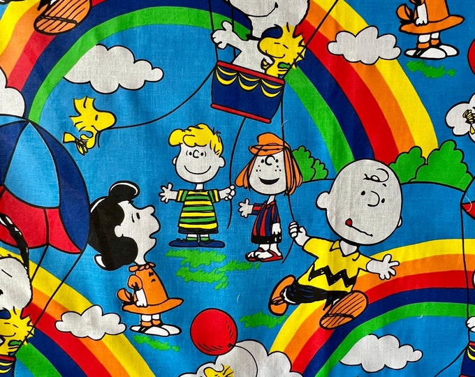 What Fun! the Peanuts Group. 1970s Panel/fabric Piece of the Peanuts ...