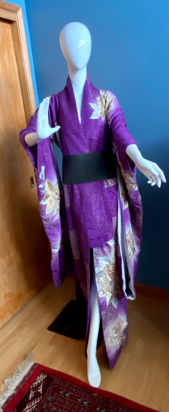 Dark Purple Kimono