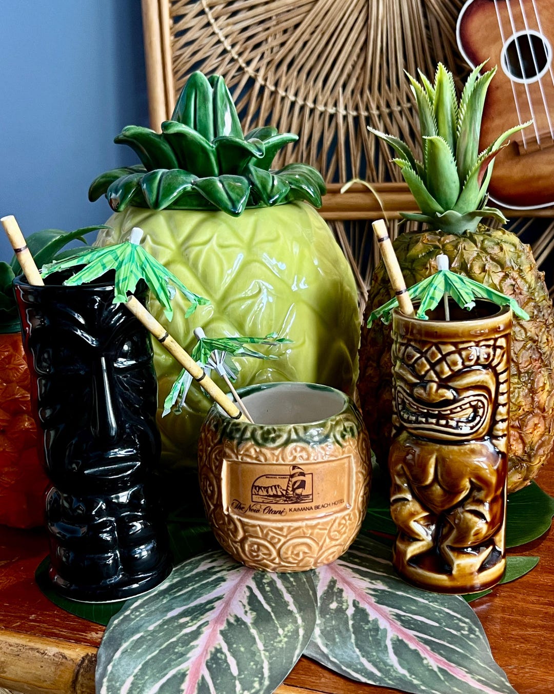 ALOHA! Get the Tiki Party Started! Three Fab Vintage Tiki Time Cups ...