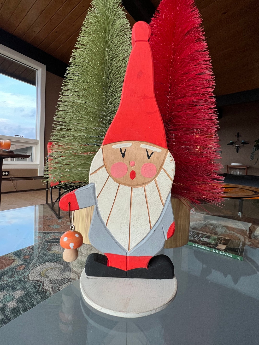 A Most Delightful Vintage Swedish Elf/gnome Holding a Mushroom ...