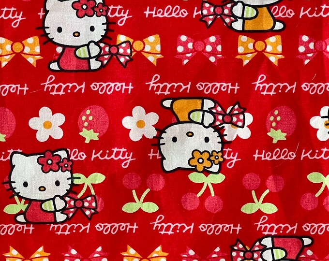 What Fun! Vintage Sanrio Hello Kitty Fabrics. Ready to Be Made Into ...