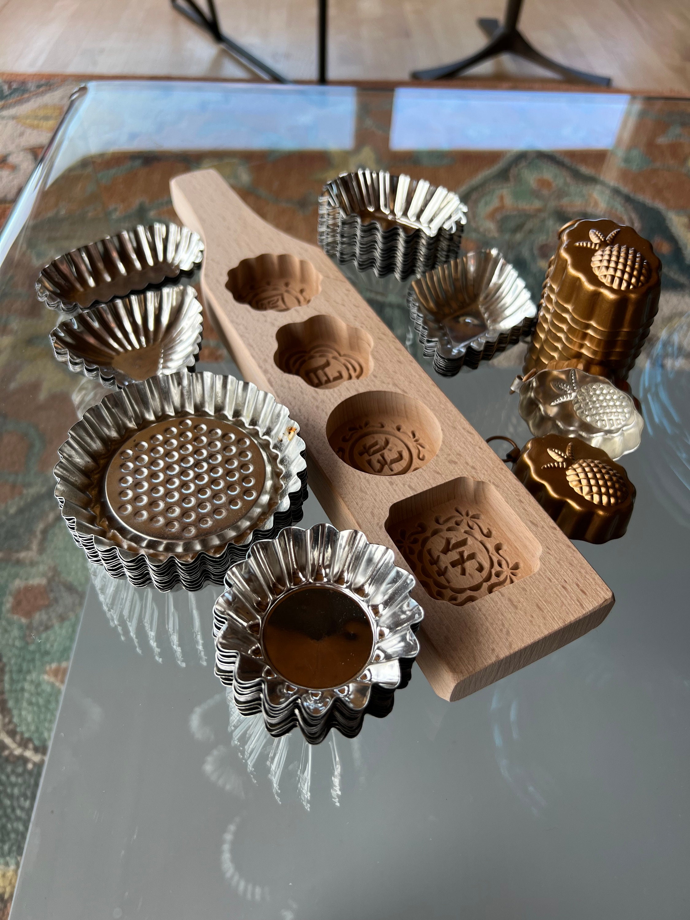 Time for Tarts! A Variety of 72 Mold - Metal Sandbakkel Tart Tins in an ...