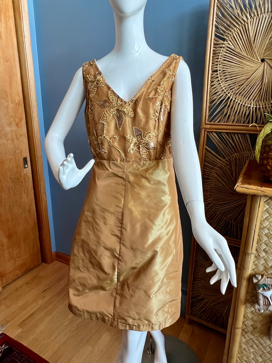 So Fun. Hand Sewn Mid Century Modern Mad Men Cocktail Dress. It ...