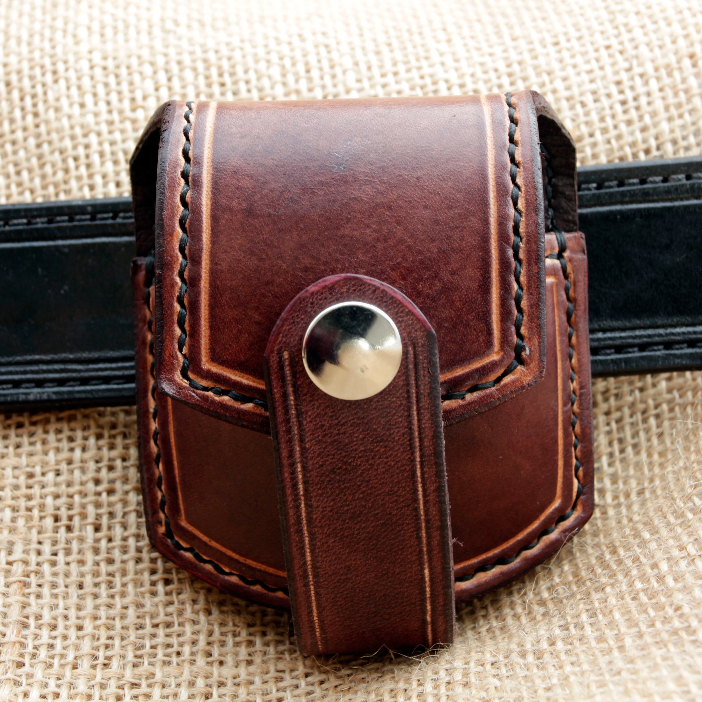 Handmade Brown Leather Pocket Fob Watch Pouch - Etsy