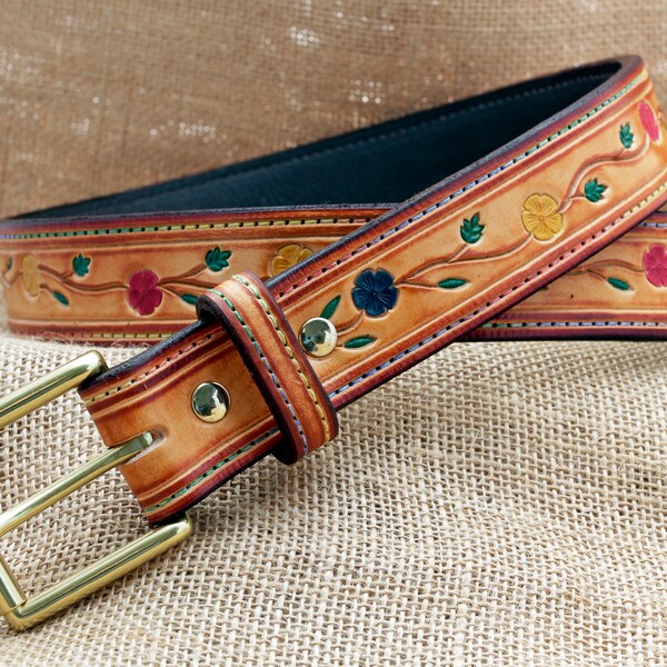 Floral Belt - Etsy